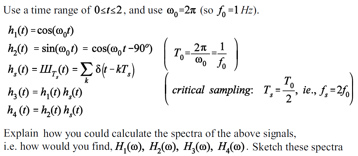 Solved Fourier transform question with a Dirac delta comb | Chegg.com