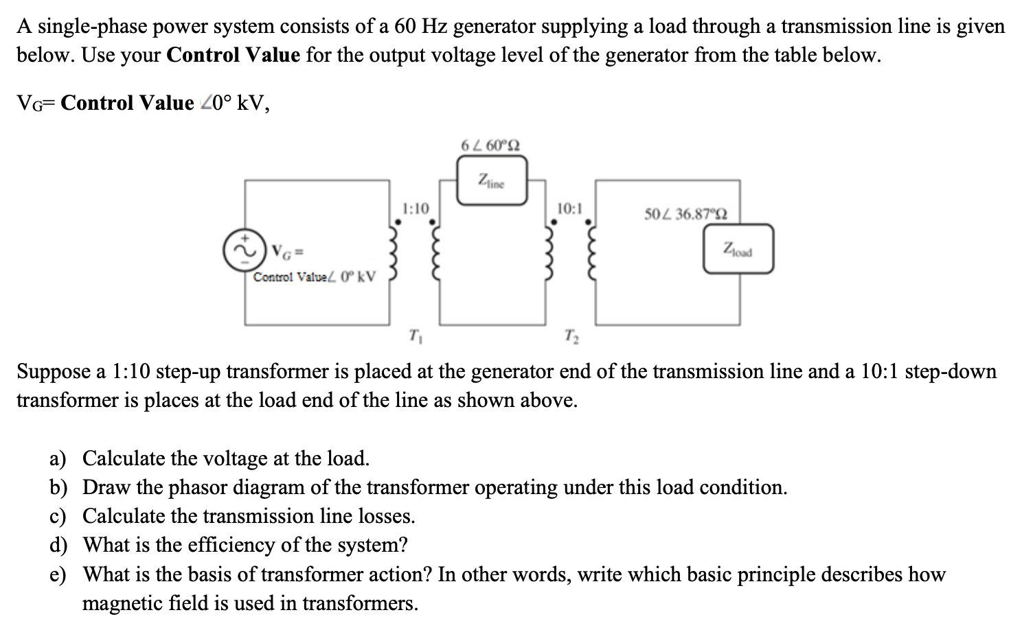 Solved A single-phase power system consists of a 60 Hz | Chegg.com