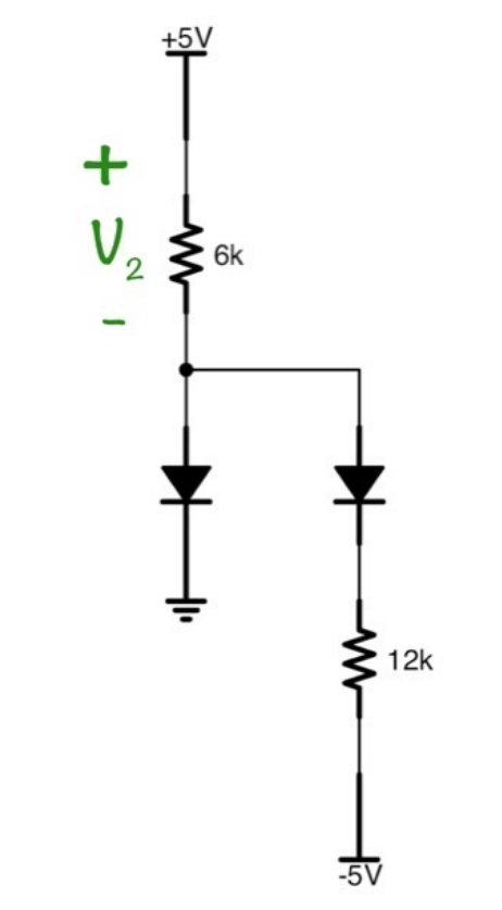 Solved Determine the value of voltage V2 using the practical | Chegg.com