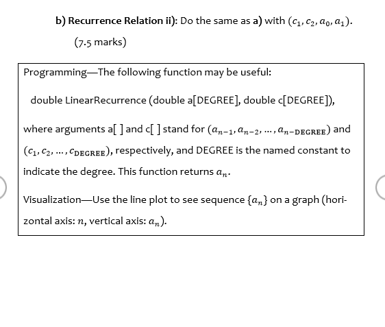 Solved 4. Consider the linear recurrence relations of | Chegg.com