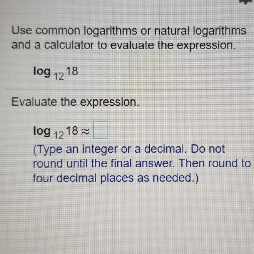 Solved Use common logarithms or natural logarithms and a | Chegg.com