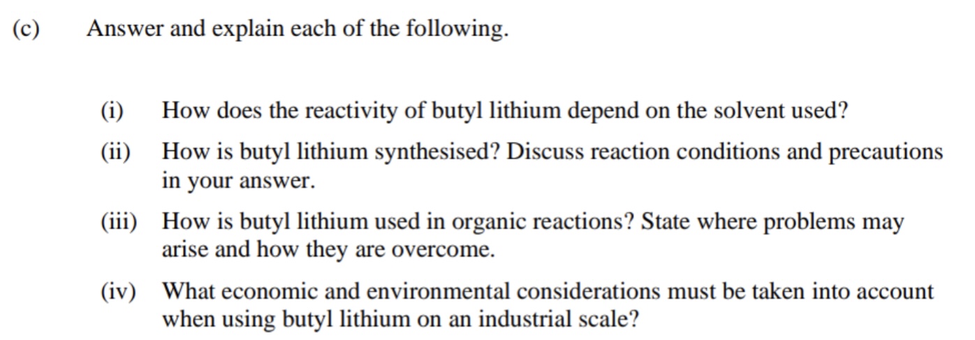 Solved (c) ﻿Answer and explain each of the following.(i) | Chegg.com