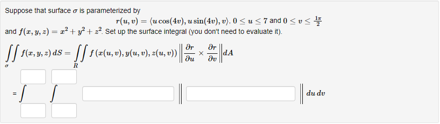 Solved Suppose that surface σ is parameterized by | Chegg.com