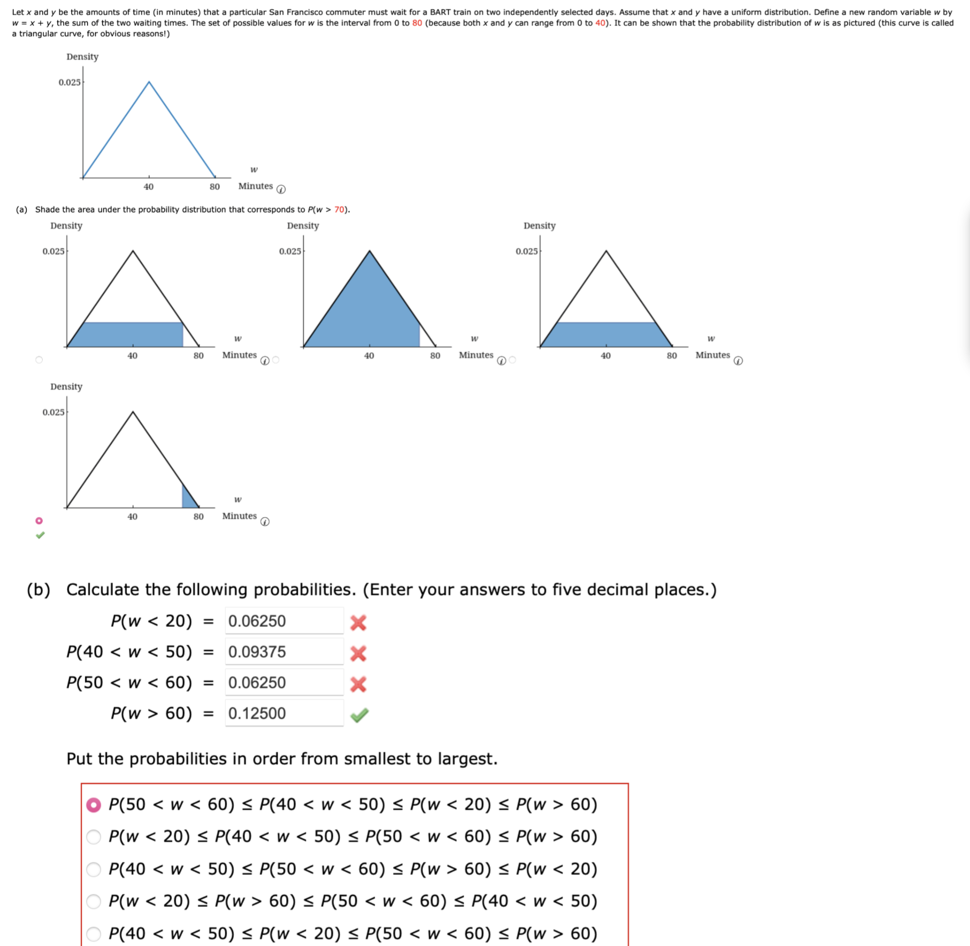 a triangular curve, for obvious reasons!)(a) ﻿Shade | Chegg.com