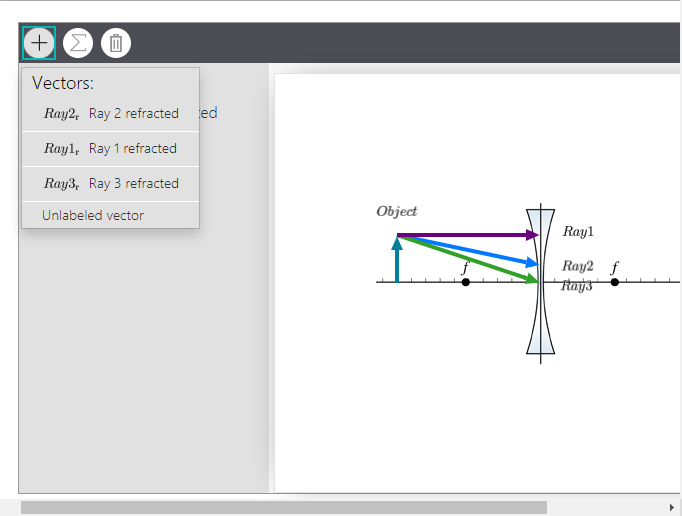 Solved Now draw the refracted rays corresponding to the | Chegg.com