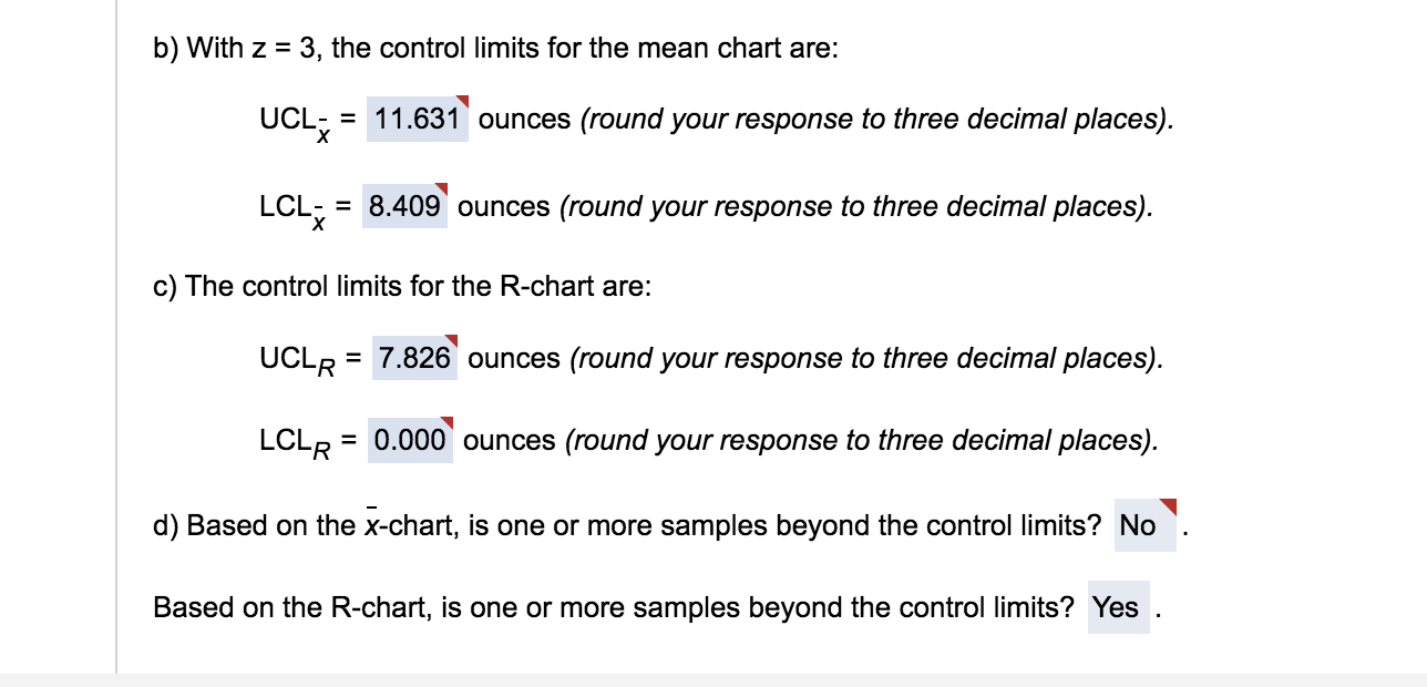 Solved A process that is considered to be in control | Chegg.com