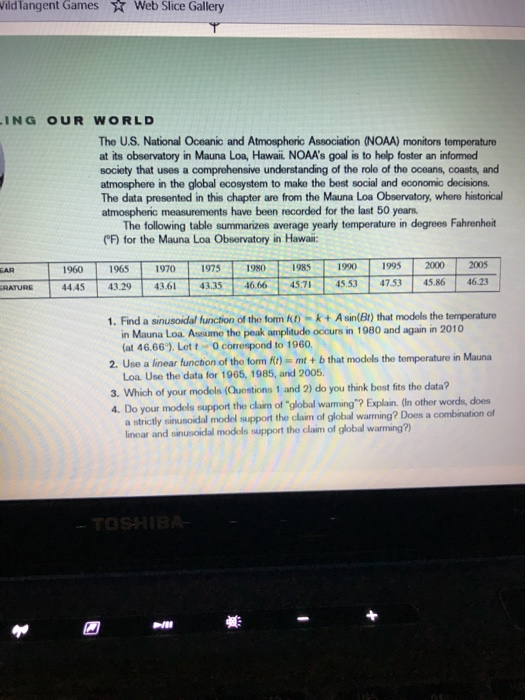 Solved VildTangent Games Web Slice Gallery ING OUR WORLD The | Chegg.com