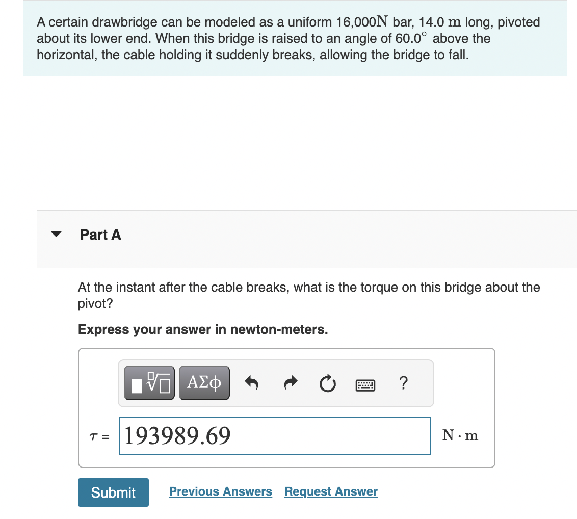 Solved A certain drawbridge can be modeled as a uniform | Chegg.com