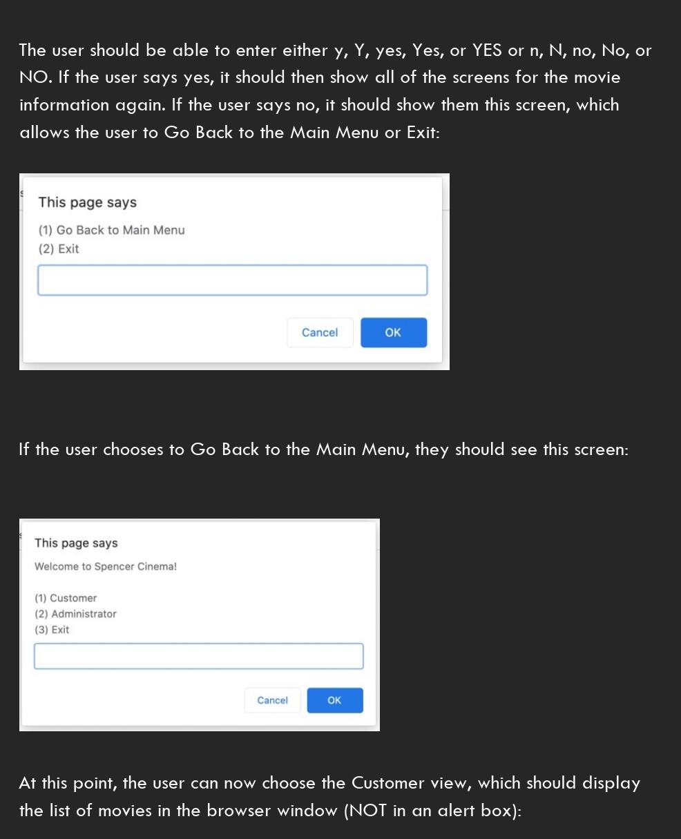 Solved Your task is to create a movie application named | Chegg.com