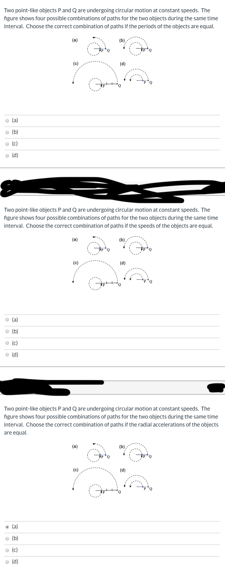 Solved Two point-like objects P and Q are undergoing | Chegg.com