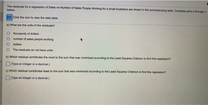 Solved Data table \begin{tabular}{c|c|c} \hline Sales | Chegg.com