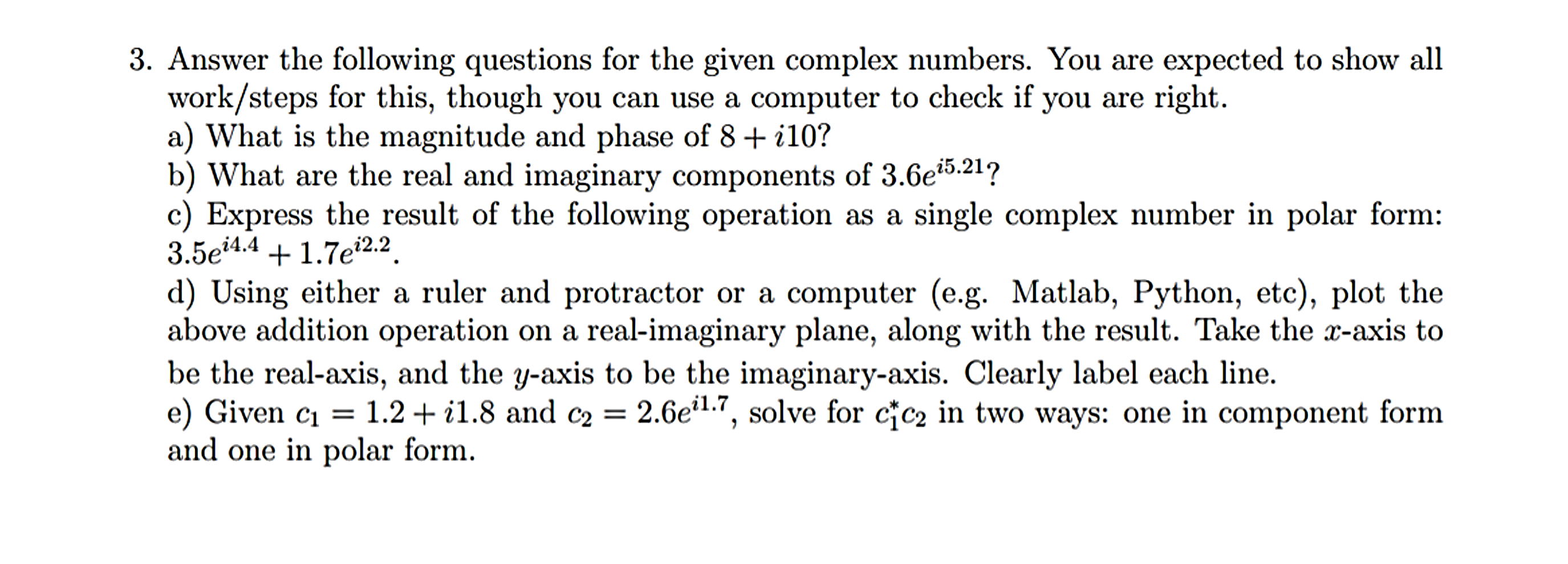 Solved 3. Answer the following questions for the given | Chegg.com