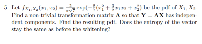 Solved Find a non-trivial transformation matrix A so that | Chegg.com