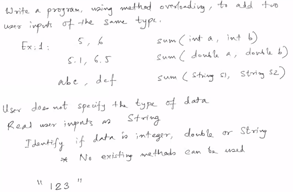 Solved Uzeo Write a program, using method overloading, to | Chegg.com