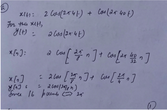 Solved Please!!!! How was the 2pi/8 n and 2pi 40/32 n were | Chegg.com