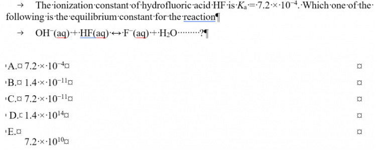 Solved The ionization constant of hydrofluoric acid HF.is | Chegg.com