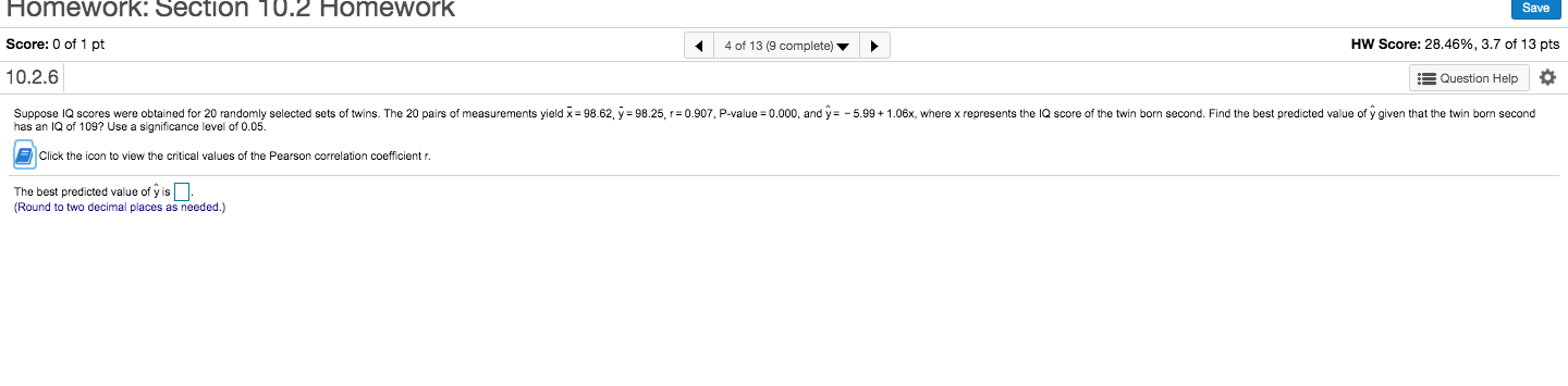 Solved Homework Section 10 2 Homework Save Score 0 Of 1 Pt