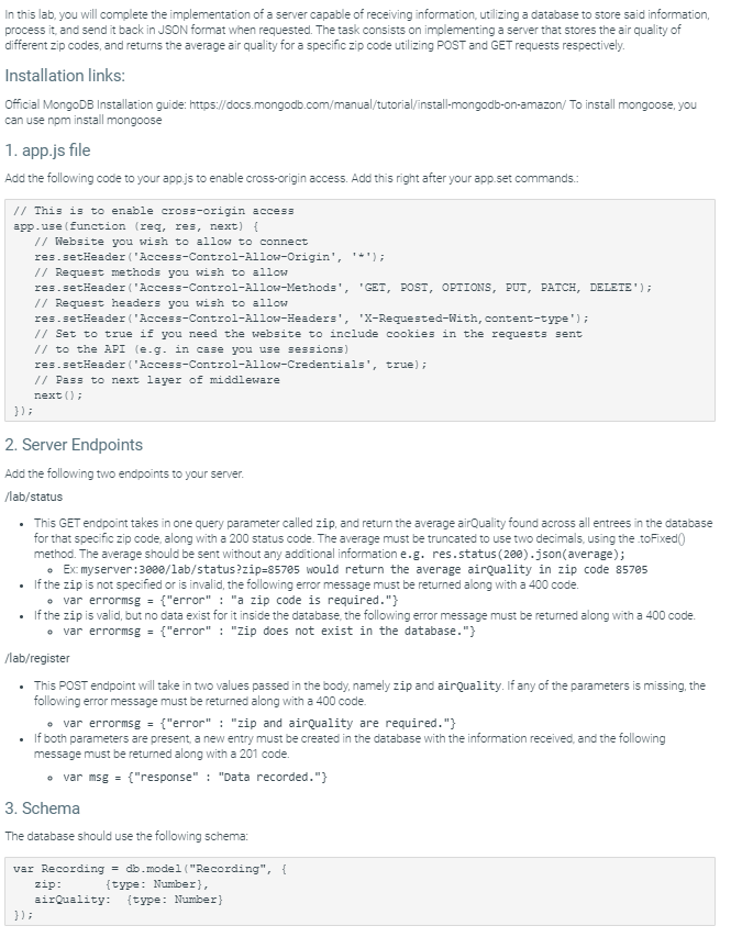 In this lab, you will complete the implementation of | Chegg.com