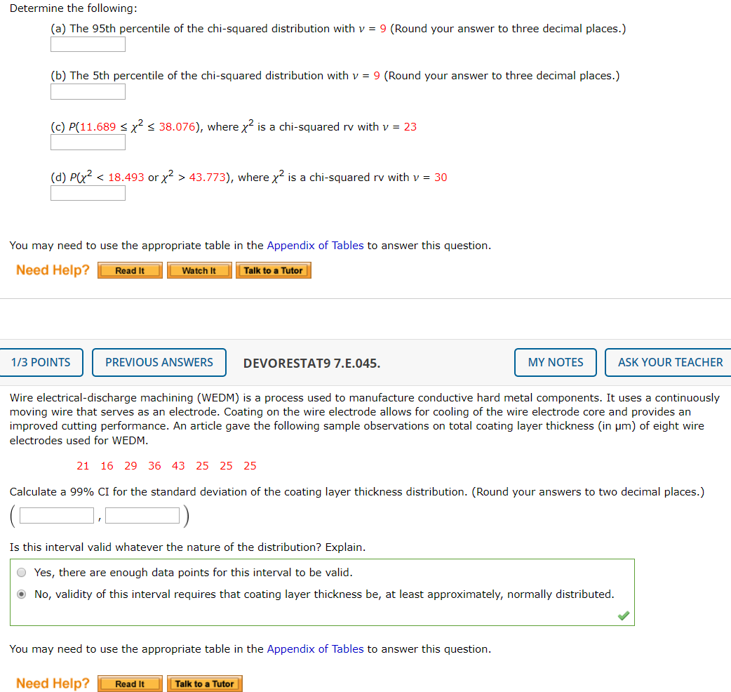 Solved Determine the following: (a) The 95th percentile of | Chegg.com