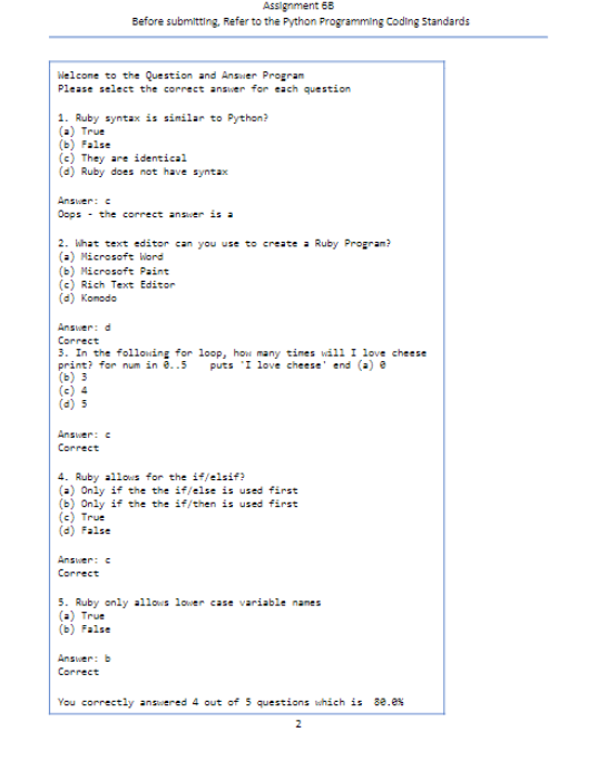 Solved Looking for help coding this assignment in RUBY. Need | Chegg.com