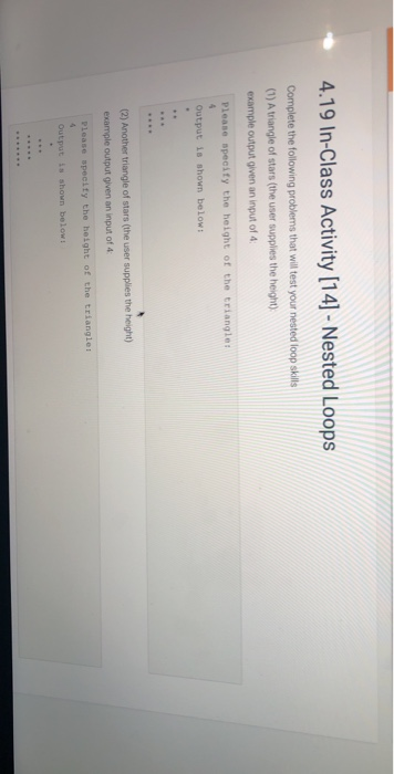 Solved C++ programming language 4.19 In-Class Activity [14] | Chegg.com