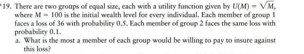 Solved 19. There are two groups of equal size, each with a | Chegg.com