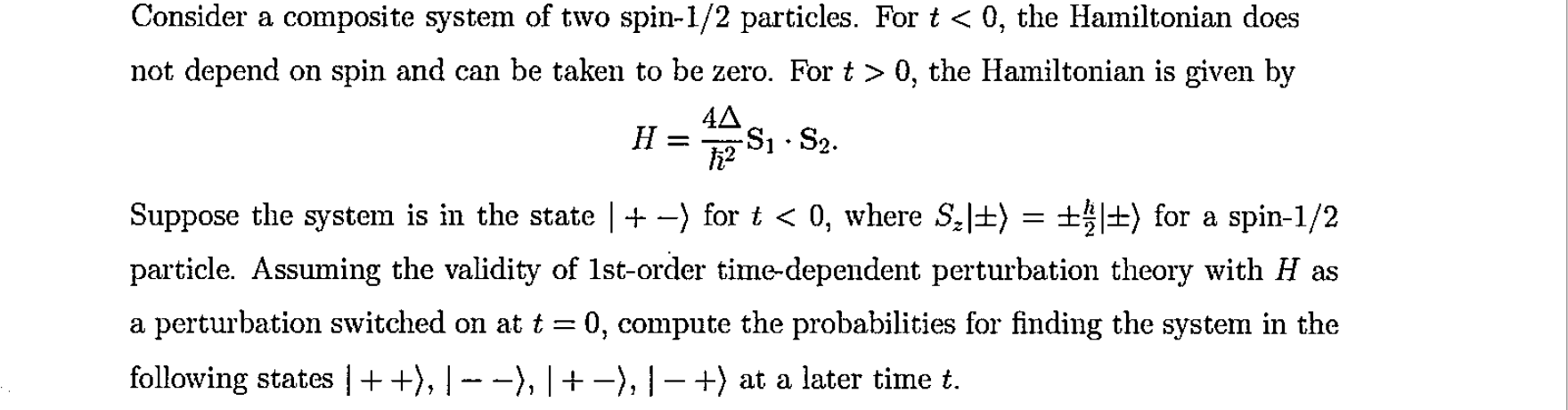 Solved Consider a composite system of two spin-1/2 | Chegg.com