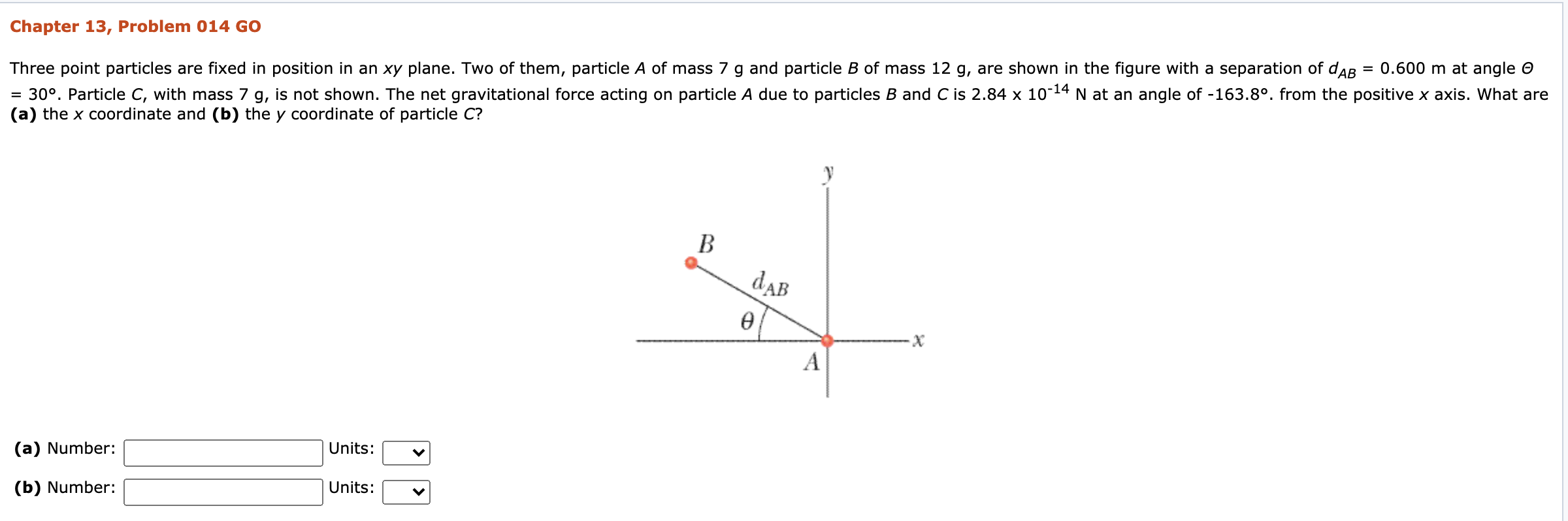 Solved Chapter 13, Problem 014 GO Three point particles are | Chegg.com
