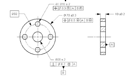 Solved Using GD&T knowledge explain the Feature Control | Chegg.com