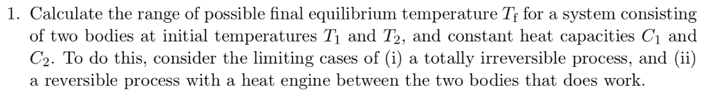 Solved 1. Calculate the range of possible final equilibrium | Chegg.com