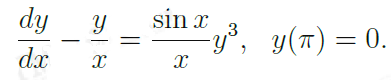 Solved y dy dx sin x -y), y(i) = 0. = х х | Chegg.com