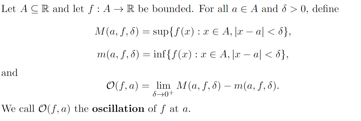 Solved The definition of O(f,a) is given in the second | Chegg.com