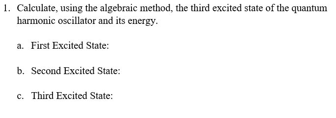 Solved 1. Calculate, using the algebraic method, the third | Chegg.com
