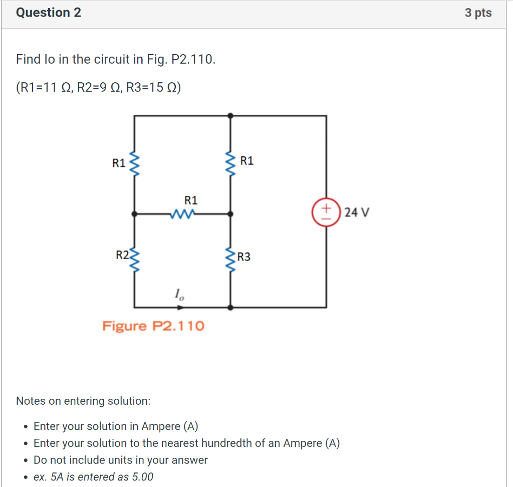 Solved Find Io in the circuit in Fig. P2.110. | Chegg.com