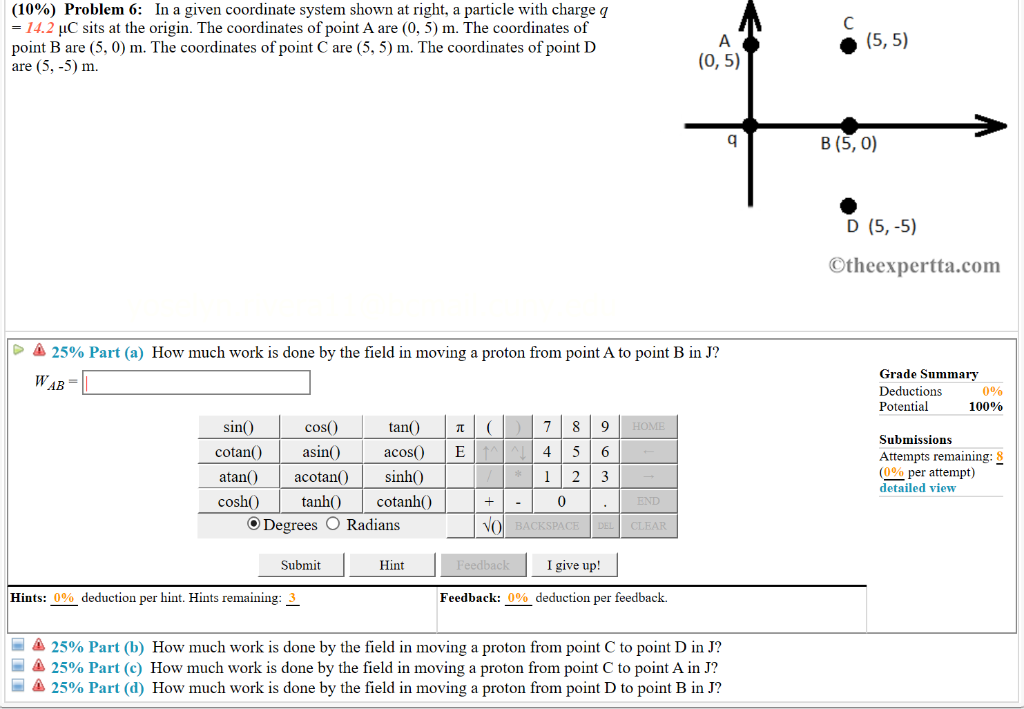 Solved 10 Problem 6 In A Given Coordinate System Show