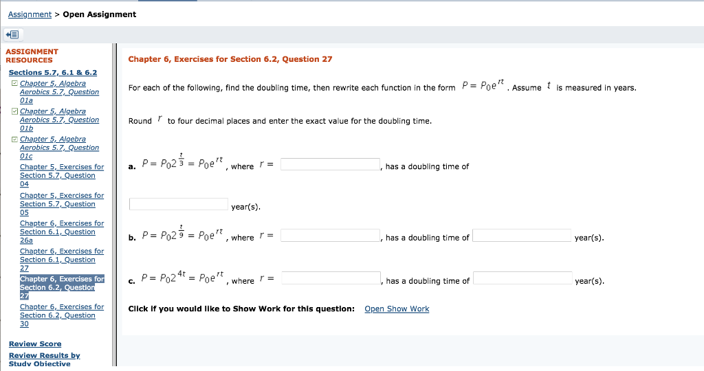 Solved Assignment>Open Assignment ASSIGNMENT RESOURCES | Chegg.com
