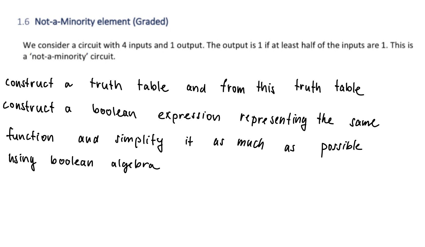 Solved Construct A Truth Table And From This Truth Table 0849