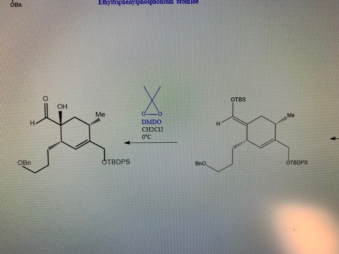 Solved dan Ethylmpheny phosphoniuim bromide OTBS OH Me Me | Chegg.com