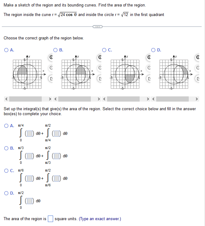 Solved Make a sketch of the region and its bounding curves. | Chegg.com