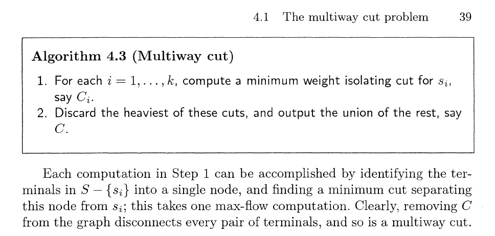(from Book Approximation Algorithms by Vazirani) Q. | Chegg.com
