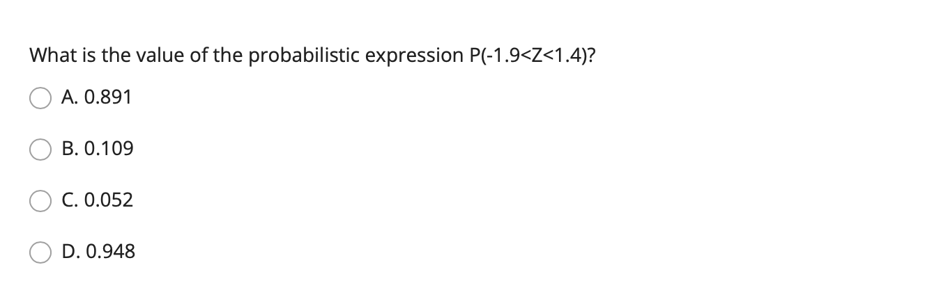 Solved What is the value of the probabilistic expression | Chegg.com