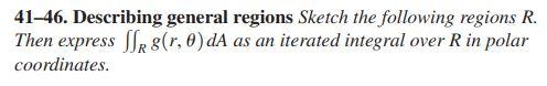 Solved 41-46. Describing general regions Sketch the | Chegg.com