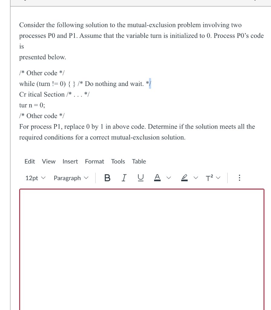 Solved Consider the following solution to the | Chegg.com