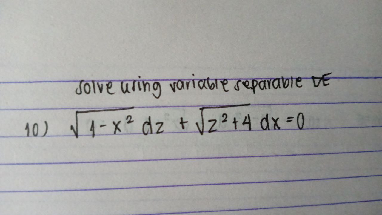 subject: differential equations | Chegg.com