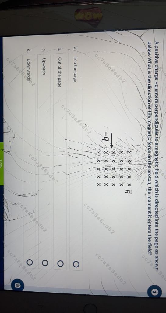 Solved A positive +q enters perpendicular to a magnetic | Chegg.com