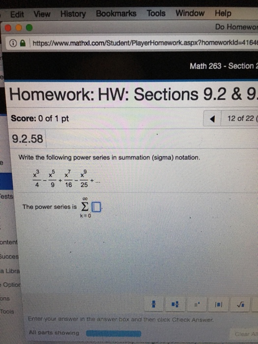 Solved Write The Following Power Series In Summation Sigma
