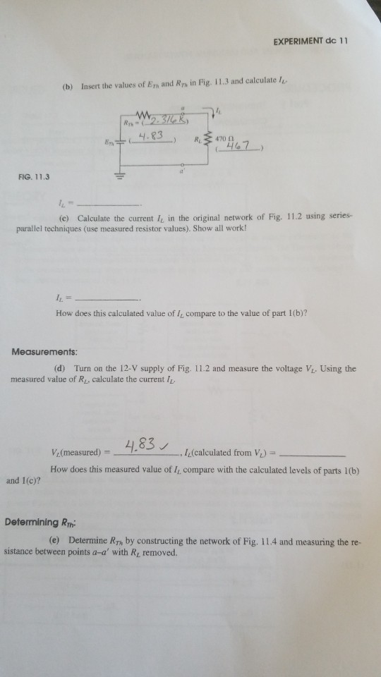 Solved EVENIN'S THEOREM AND MAXIMUM POWER TRANSFER 125 | Chegg.com