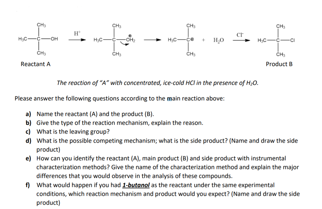 Solved CH3 CH3 CH3 CH3 H CI H3C-C -1 OH H3C -OH2 H3CCO + HO | Chegg.com