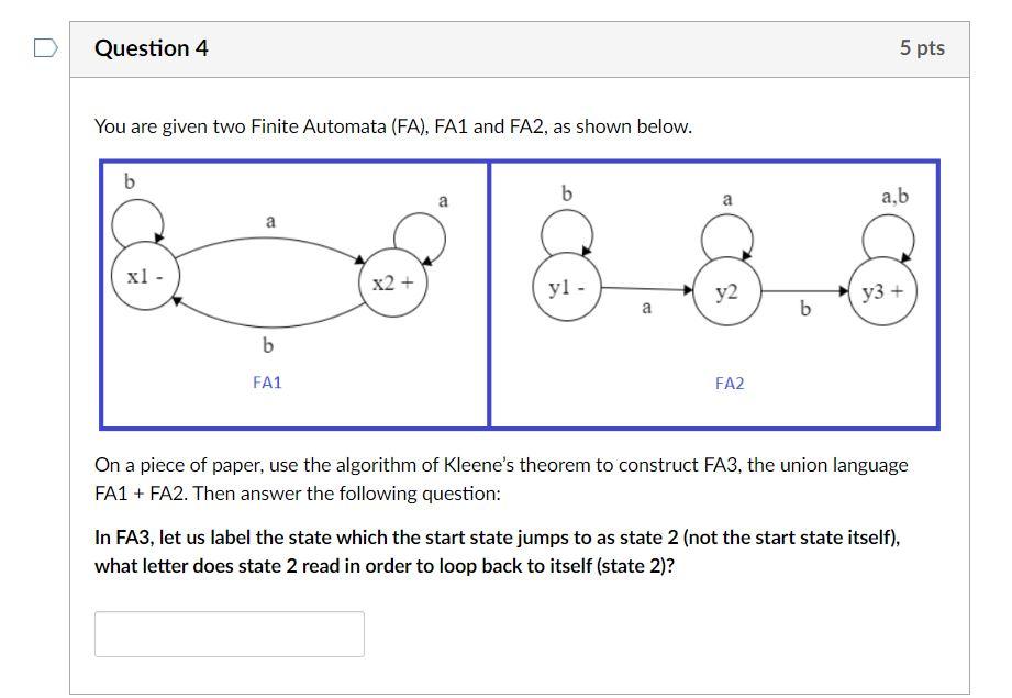 Solved On a piece of paper, use the algorithm of Kleene’s | Chegg.com