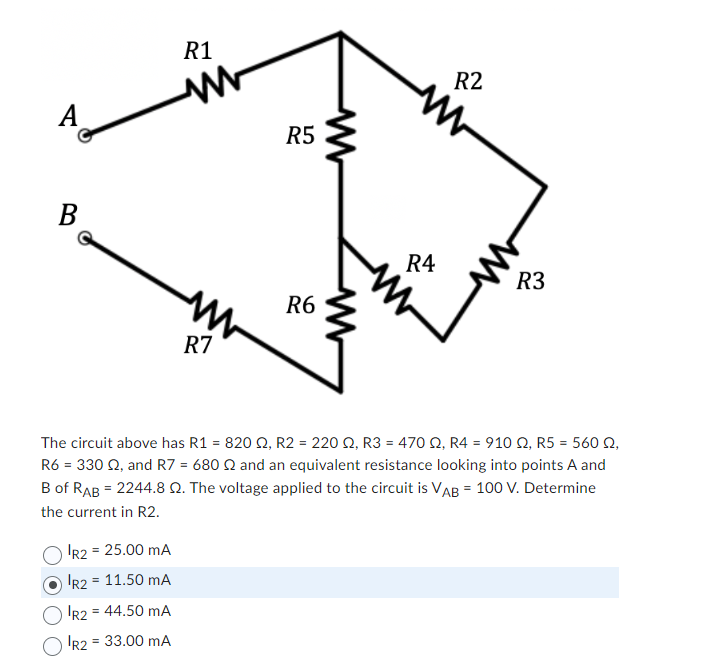 Solved The circuit above has | Chegg.com